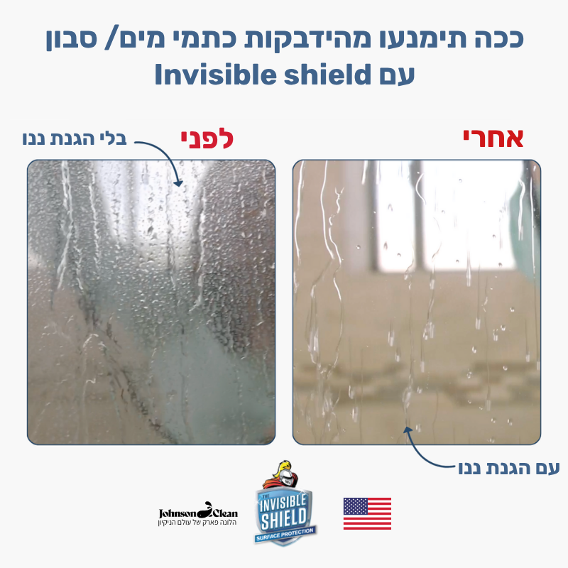 נוזל מקצועי לציפוי והגנת ננו על משטחים לטווח ארוך - Invisible shield ...