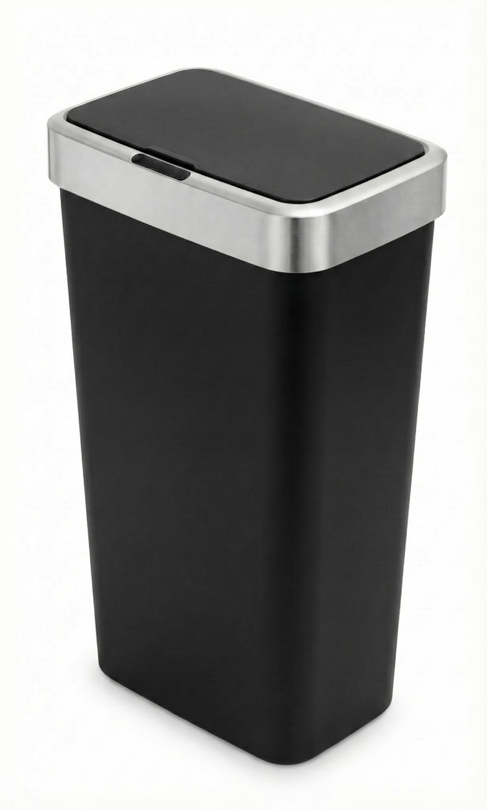 פח אשפה שחור חכם מרובע 50 ליטר – שחור מט | JohnsonClean